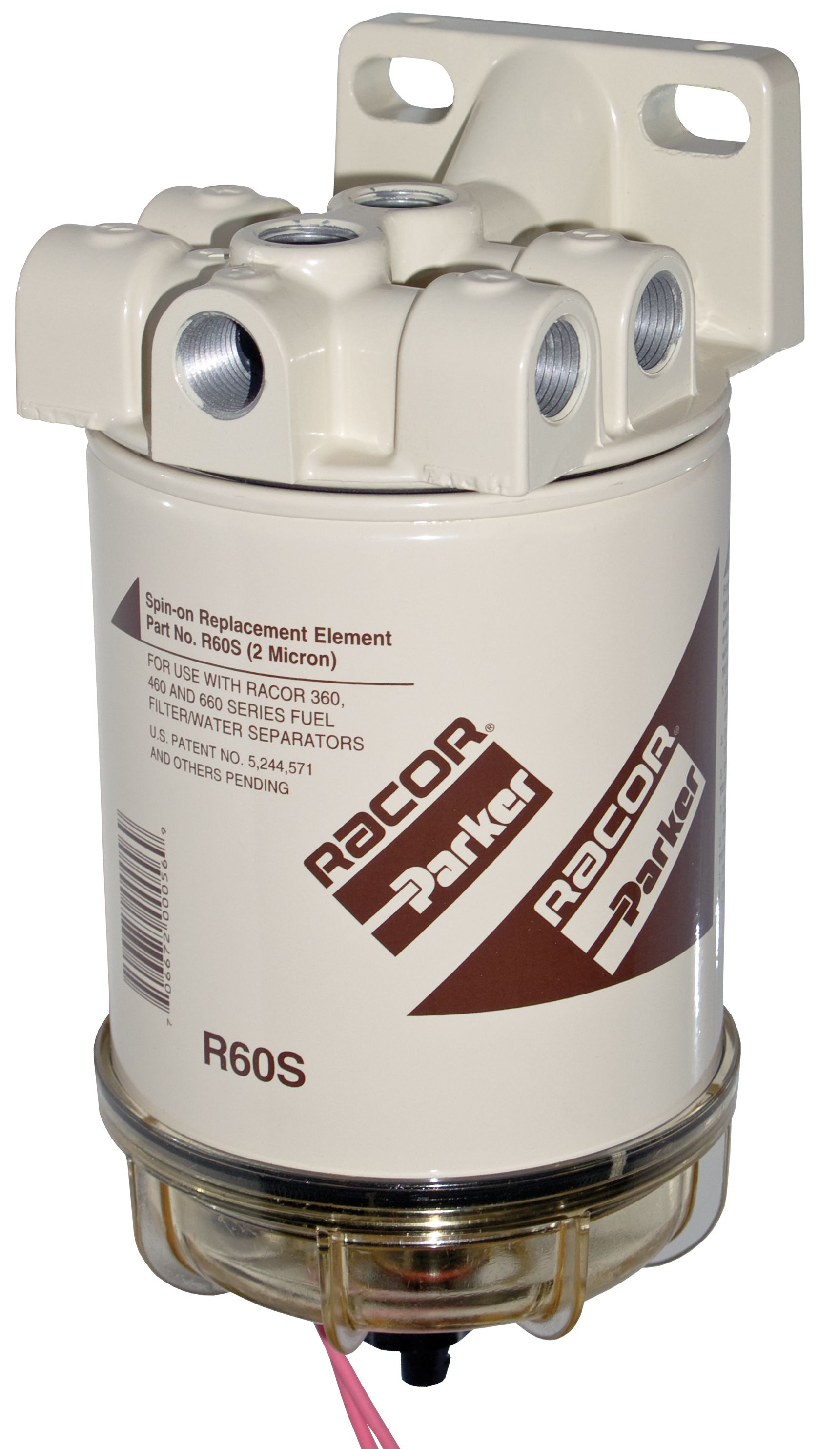 Racor 660R, 660R12 Series Diesel Spin-On Filter/Separator w/ Heater